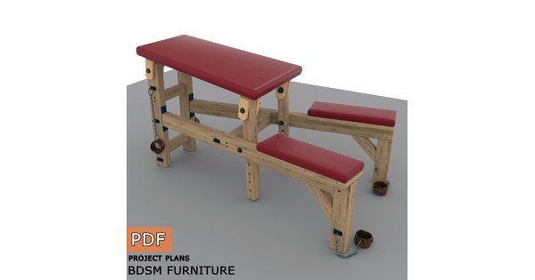 Adult Adjustable Furniture, Hidden Furniture, BDSM Projects - Digital Download Only