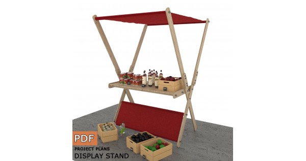 DIY Construction plan for display stand, portable stand, crafting stand ...
