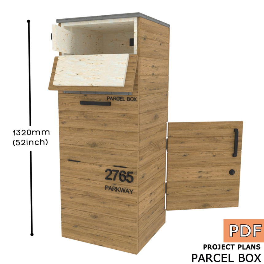 DIY Parcel Box with Mail - Upgrade Your Package Delivery System - Get ...