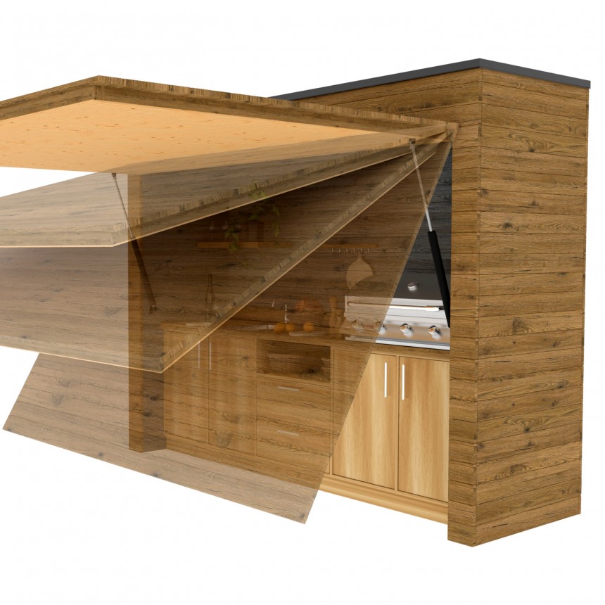 BBQ Closable Space, DIY Grill Shed Station - Digital Download Only
