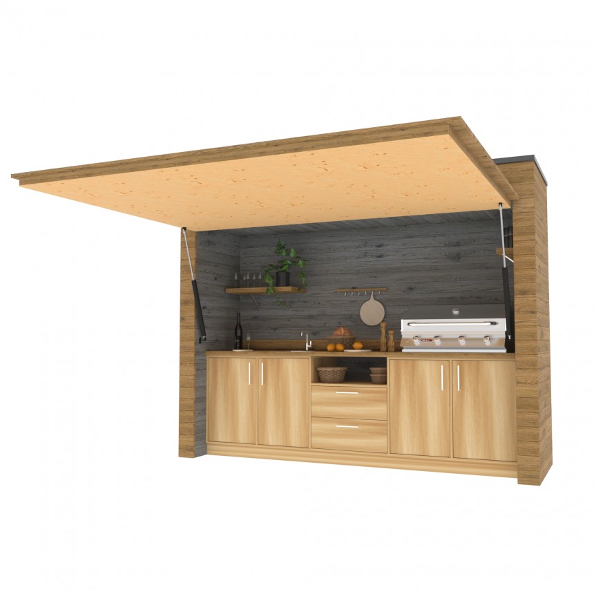 BBQ Closable Space, DIY Grill Shed Station - Digital Download Only