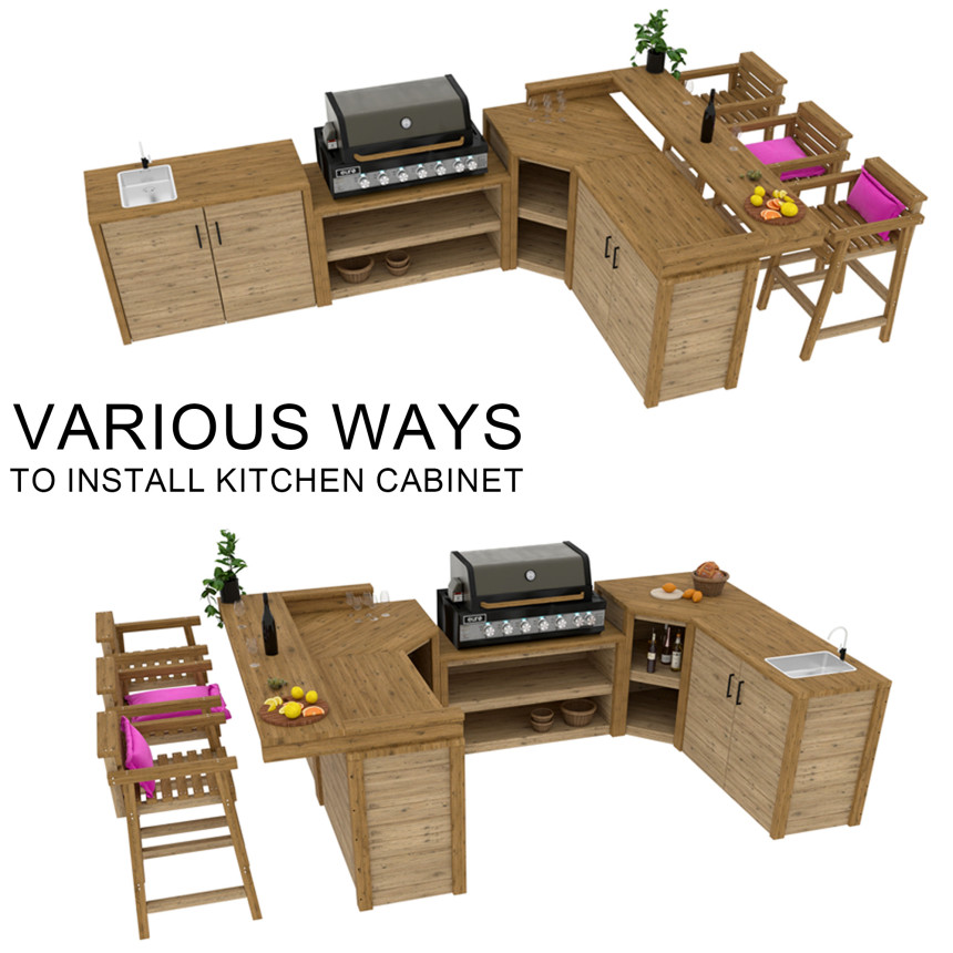 Modular Outdoor Kitchen & BBQ Table Plans - Instant Digital Download ...