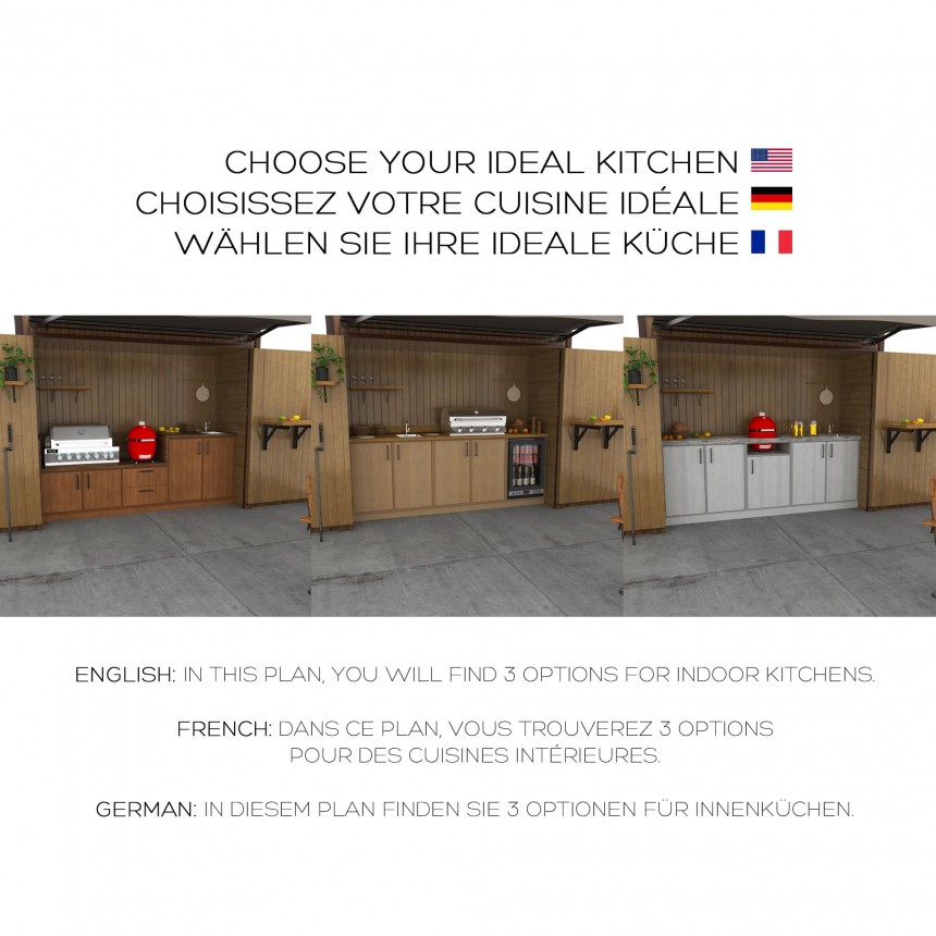 DIY Grill Shed Station Plans | Enclosed BBQ Area | Downloadable PDF